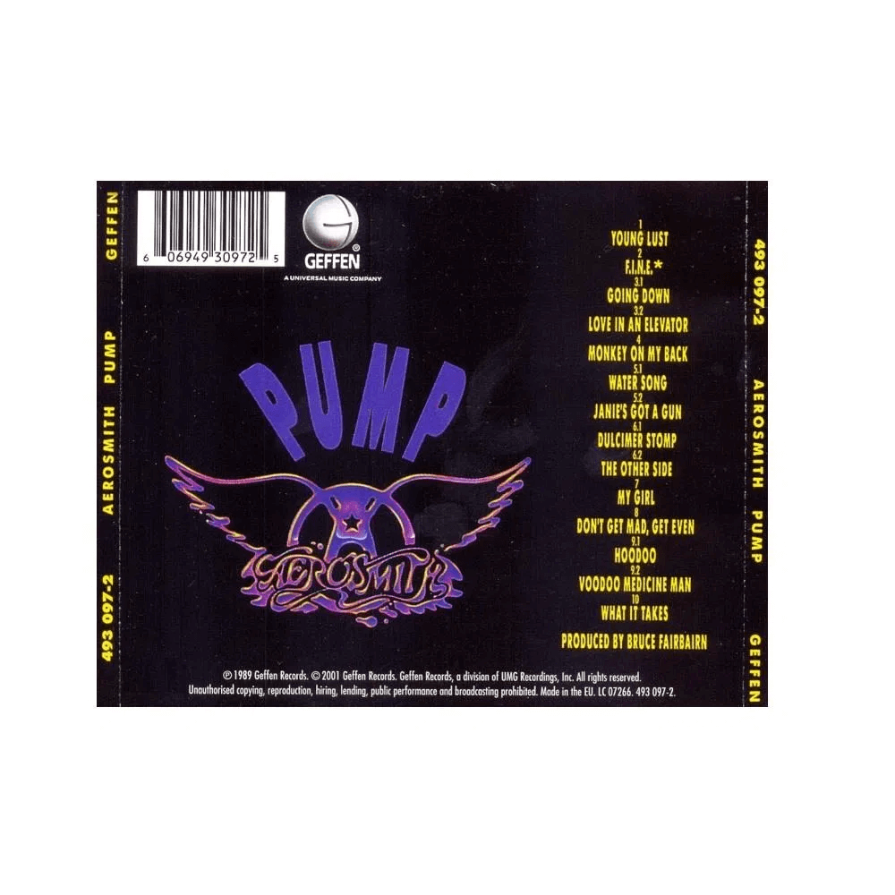 CD Aerosmith - Pump (Reissue Remastered) - Importado | Universal Music ...